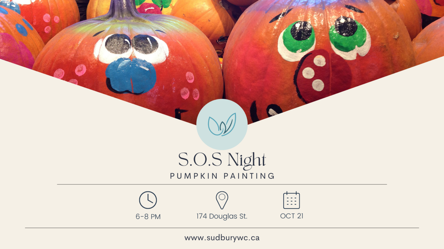 SOS Night - Pumpkin Painting – Sudbury Women's Centre