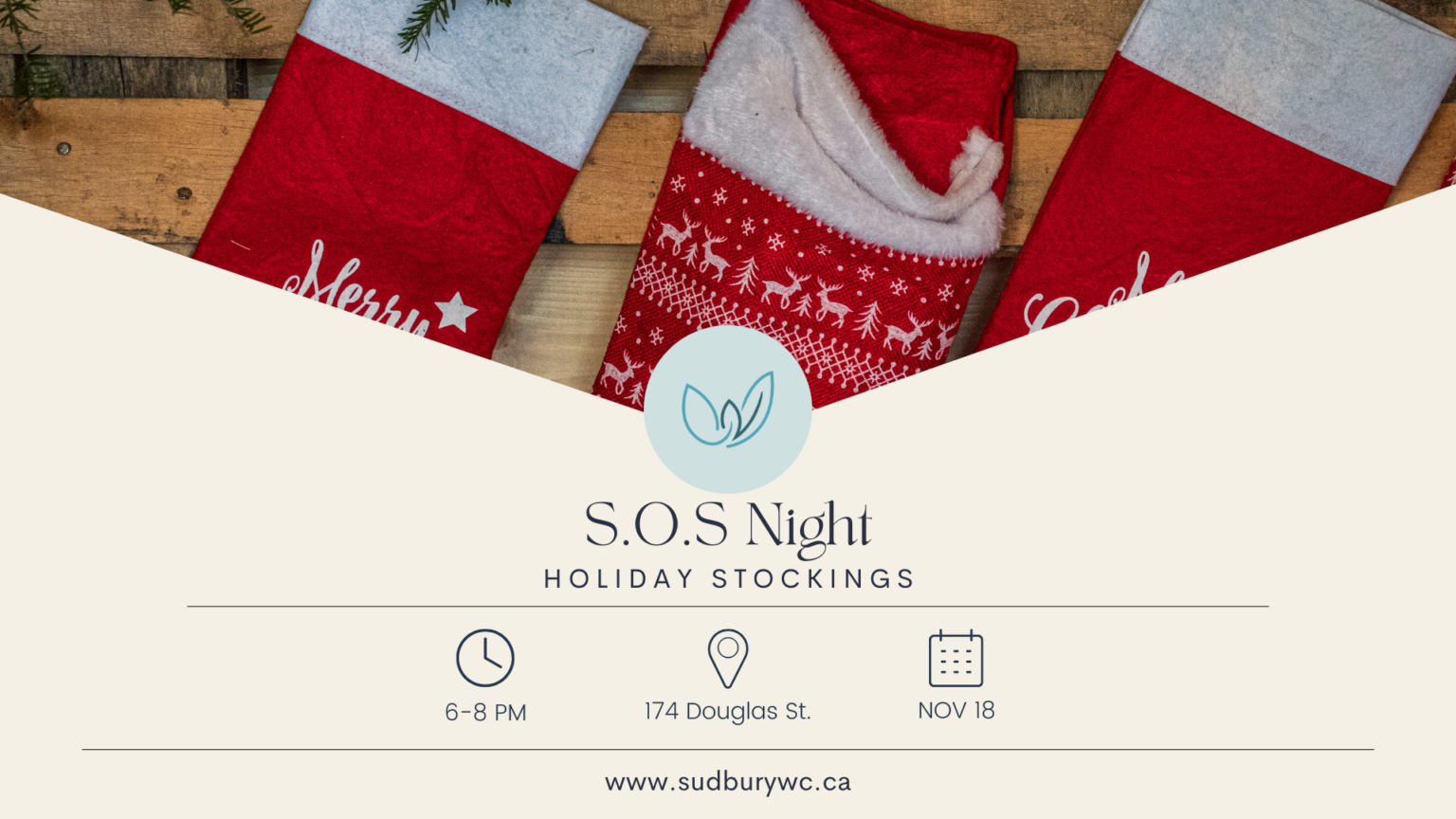 SOS Night - Holiday Stockings – Sudbury Women's Centre